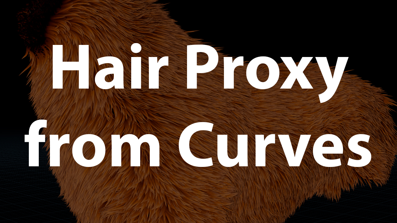 Hair Proxy from Curves